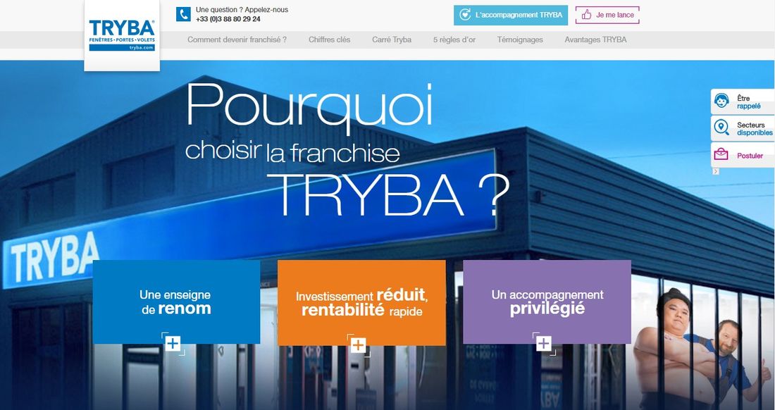 Tryba présente son un nouveau site dédié aux candidats à la franchise